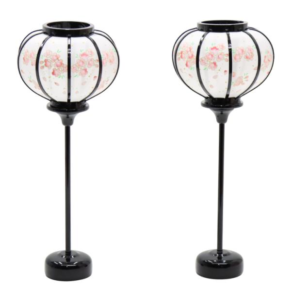 アイデア次第で和風で素敵なインテリア、ディスプレイに、桃の節句をイメージして、<br>アウトレット品 雛人形 雪洞単品 13号 黒塗り木製、金具付 高さ37cm  インテリア ディスプレイ 見切処分品