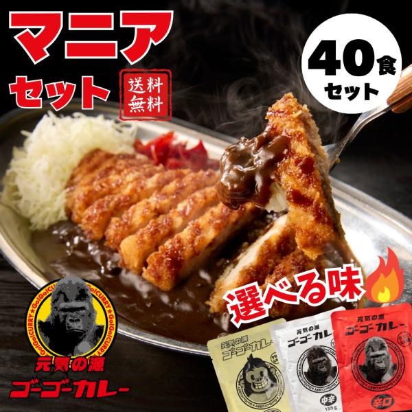 ▼商品説明スパイシーで濃厚なルーが特徴の金沢カレーブームの火付け役となったゴーゴーカレー。お店の味を忠実に再現したレトルトカレーです。業務用パウチ（箱なし）でお買い得。▼商品名ゴーゴーカレー 業務用 中辛 辛口 選べる 40食 セット▼セッ...