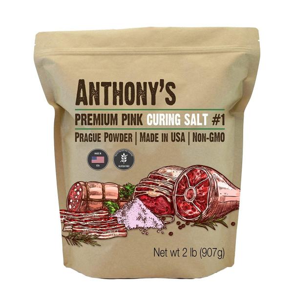 Anthony's社 アンソニーのピンク硬化塩 907g入り Pink Curing Salt No1が 2 lb