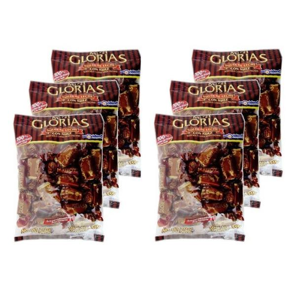 お得な6袋セット Providencia社 メキシコ産ピーカンナッツ入りミニグロリアスソフトミルクキャンディー200g×6袋Mini Glorias Soft Milk Candy With Pecans from Mexico - 7 o...