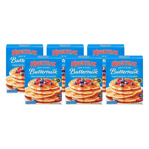 お得な6袋セット Krusteaz社バターミルクパンケーキミックス バターミルクホットケーキミックス907g×6袋Krusteaz Light &amp; Fluffy Complete Buttermilk Pancake Mix 2 P...