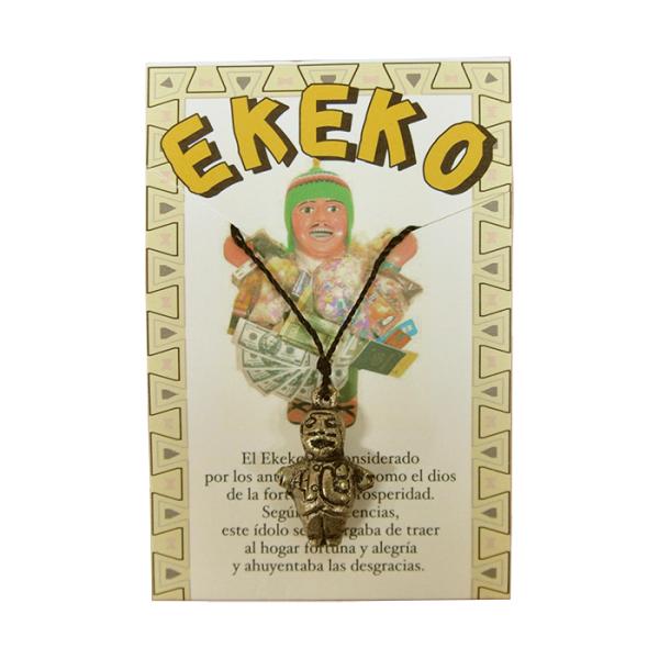 アンデスのエケコはラッキーを招き災難をはねかえすパワーのシンボルです。金運をアップすると言われる金色の「エケコデラックス」願いを込めて欲しい物がいつでも手にはいるよう、首からかけたり携帯電話につけたりして一緒に連れて歩いてください。ペルー製...