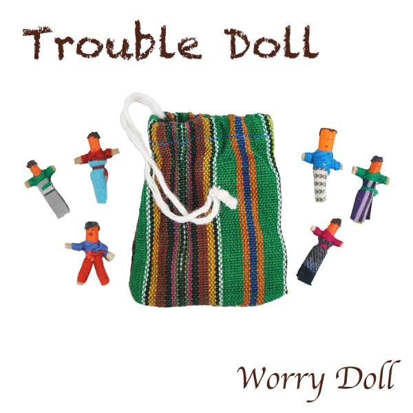 中米のグァテマラに古くから伝わる、トラブル解決の おまじない人形です。夜寝るときに悩み事を人形に打ち明けて枕の下に置いて寝ると、次の朝には悩みが消えている、と言われています。 ひとつの人形は、ひとつだけの悩み事をきいてくれます。 そして残り...