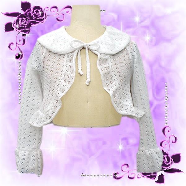 白ボレロレーシーボレロ空調対策100サイズ