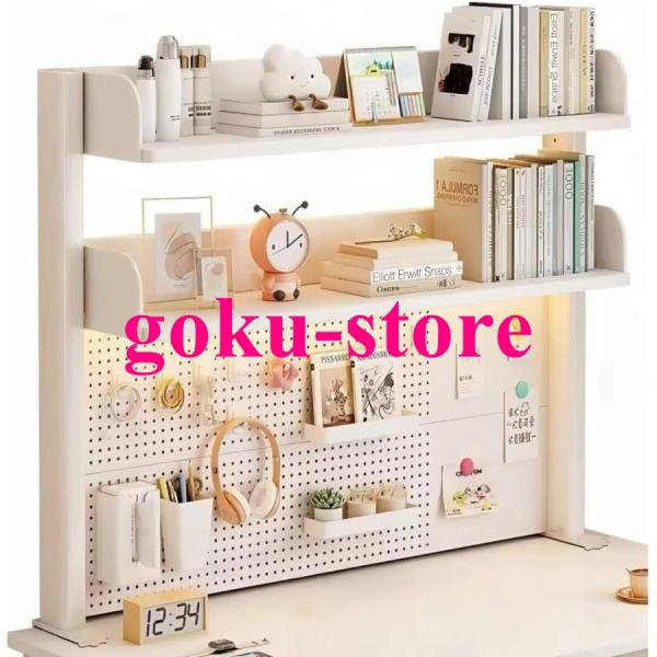 【高品質で安心の品質】30mmの厚い鋼板でできており、丈夫で耐久性があり、高い耐荷重があります。表面は滑らかで、角は丸みを帯び、高い安全性を確保しています。背面と側面には落下防止の鉄プレートが設置され、大切な飾り物を守ります。【有孔ボード設...