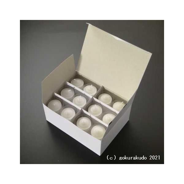 ローソク本体直径：約34.7mmローソク本体高さ：約21mm（中央の盛り上がり除く縁部分）カップ最大直径：約43.4mmカップ最大高さ：約27.5mm燃焼時間：約5時間30分一箱あたり入数；24個製造元：カメヤマ（株）胴回りが太く、短いので...