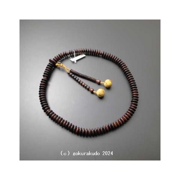 主玉直径：約12.2mm（腹部分）親玉直径：約17.0mm（腹部分）長さ：約28cm（ピンと張った場合の房部分を除いた長さ）備考：日本製、桐箱入り（ネコポス発送は厚さ制限で紙箱）天台宗用の正式な数珠（本連数珠）です。天台宗ではこのように扁平...