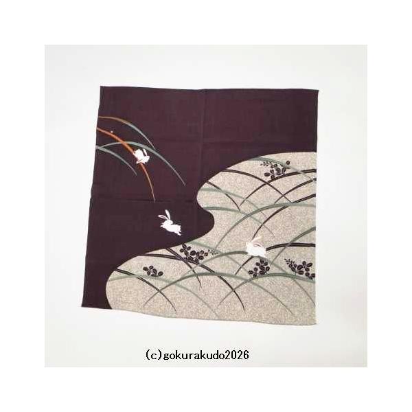 *基本的に少量は在庫有り。多数の場合は取り寄せになります。*レーヨン100パーセント*日本製*サイズは画像の寸法表示をご参照ください。（実寸計測値を表示しています。）可愛いうさぎ柄の『風呂敷』です。*カタログスペックでは、70×70cmです...