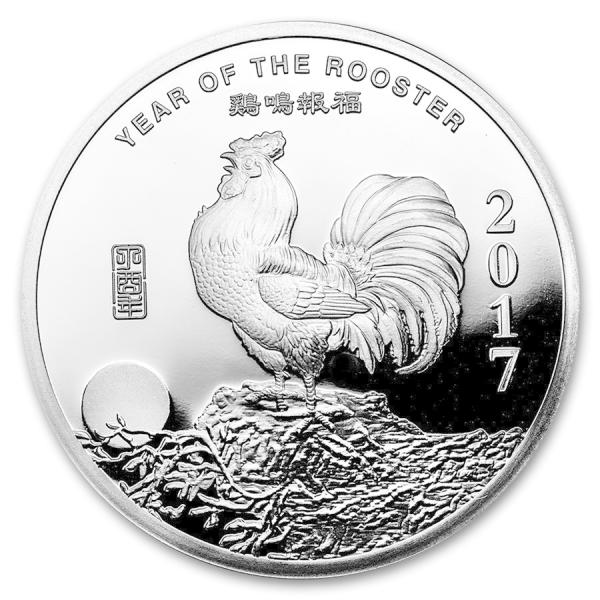 商品名 : 2017年 (新品) アメリカ「干支 十二支・ 酉年 鳥年」純銀 1オンス メダル品位    : 99.9％の純銀重量    : 1オンス (31.1グラム)状態    : 未使用品・新品サイズ : 38.2 mm x 3.2 ...