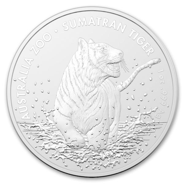 商品名 : 2020年 (新品) オーストラリア「スマトラトラ・虎 トラ」純銀 1オンス 銀貨品位    : 99.99％の純銀重量    : 1オンス　(31.1グラム)状態    : 未使用品・新品サイズ : 直: 40 mm同梱品 :...