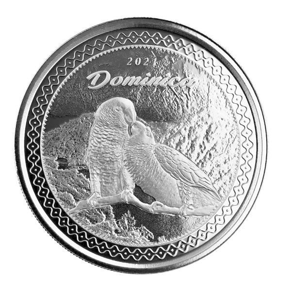 商品名　 : 2020年 (新品) ドミニカ国「シセロ・オウム」純銀 1オンス 銀貨品位  　  : 99.9％の純銀重量   　 : 1オンス　(31.1グラム)状態   　 : 未使用品・新品発行枚数 : 25,000枚サイズ 　: 直...