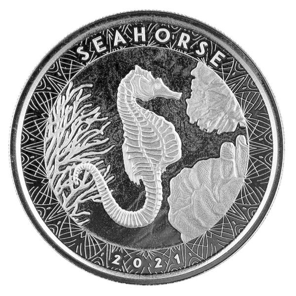 商品名 : 2021年 (新品) サモア「タツノオトシゴ・シーホース」純銀 1オンス 銀貨品位    : 99.9％の純銀重量    : 1オンス　(31.1グラム)状態    : 未使用品・新品サイズ : 39 mm x 3.2 mm発行...