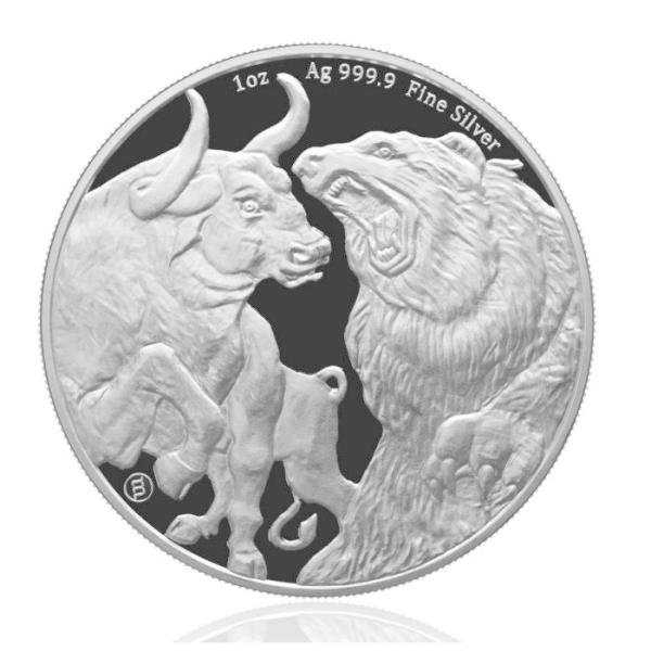 商品名 : 2022年 (新品) トケラウ「雄牛と熊」純銀 1オンス 銀貨品位    : 99.9％の純銀重量    : 1オンス　(31.1グラム)状態    : 未使用品・新品サイズ : 38.6 mm x 3.8 mm同梱品 : 保証...