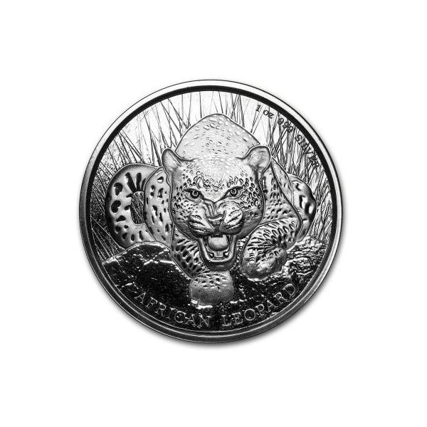 商品名　 : 2017年 ガーナ共和国・アフリカのヒョウ・5 Cedi・1オンス 銀貨・1枚品位  　  : 99.9％の純銀重量   　 : 1オンス　(31.1グラム)状態   　 : 未使用品・新品発行枚数 : 50,000枚サイズ ...