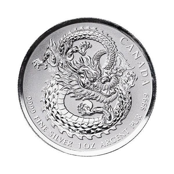 商品名　 : 2019年 (新品) カナダ「ラッキードラゴン」 純銀 1オンス ハイリリーフ 銀貨品位   　 : 99.99％の純銀重量   　 : 1オンス (31.1グラム)状態  　  : 未使用品・新品 (ハイリリーフ)サイズ　 ...