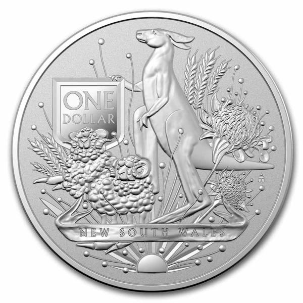商品名 　: 2022年 (新品) オーストラリア「コート オブ アームス 紋章・ニューサウスウェールズ州」純銀 1オンス 銀貨品位       : 99.9%の純銀重量  　  : 1オンス (31.1グラム)状態   　 : 未使用品・...