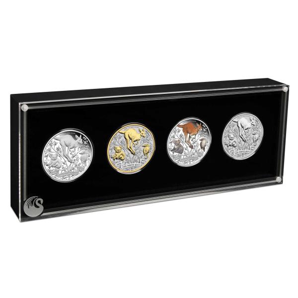商品名　 : 2024年 (新品) オーストラリア「パースミント・125周年」純銀 1オンス 銀貨【4枚セット】品位  　  : 99.99％の純銀重量　    : 合計4オンス (124.4グラム)状態   　 : 未使用品・新品(プルー...