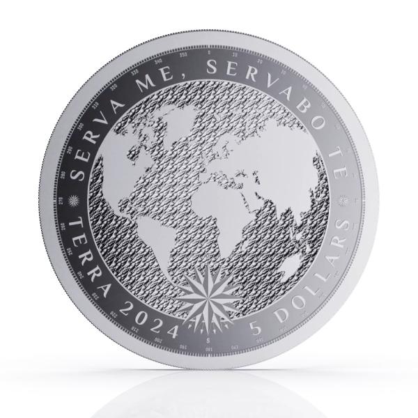 商品名　 : 2024年 (新品) トケラウ「地球・テラ」純銀 1オンス 銀貨品位  　  : 99.99％の純銀重量   　 : 1オンス (31.1グラム)状態   　 : 未使用品・新品発行枚数 : 90,000枚サイズ　 : 38....