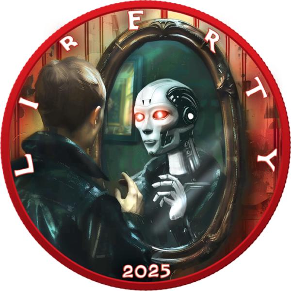 商品名 : 2025年 (新品) アメリカ「イーグル・ウオーキング リバティ・AI意識」純銀 1オンス カラー 銀貨品位    : 99.9％の純銀重量    : 1オンス (31.1グラム)状態    : 新品 (カラー)発行枚数 : 5...