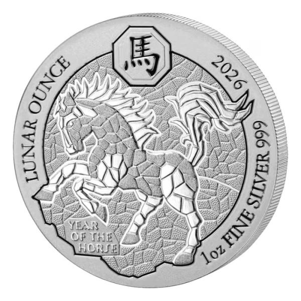 商品名 : 2026年 (新品) ルワンダ「干支 十二支・午年 馬年」純銀 1オンス 銀貨品位　 : 99.9％の純銀重量　 : 1オンス (31.1グラム)状態　 : 未使用品・新品サイズ : 40 mm x 3 mm同梱品 : 保証書・...