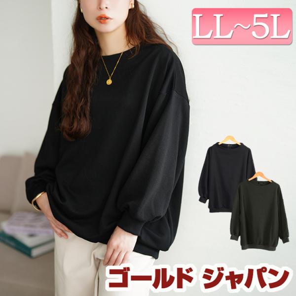 【商品名】 大きいサイズ レディース ミニハイネックドルマンスウェット【サイズ】LL-3L総丈 74cm 身幅 68cm 首幅 34cm 肩幅 64cm AH 28cm 袖丈 45cm 袖幅 26cm 裾幅 47cm4L-5L総丈 74cm...