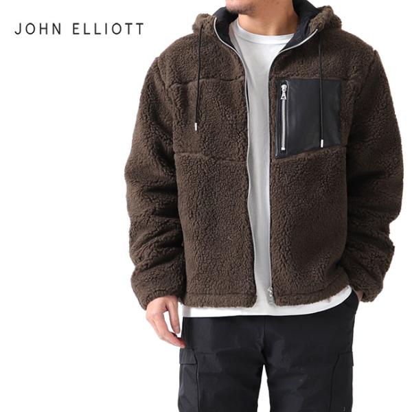 JOHN ELLIOTTトレンドとストリートを融合した防寒機能に優れたあったかフリース。柔らかいPolarFleeceから作られたリラックスフィットのスタンドカラーパーカー。トリミングされたレザーポケットやネック部分が上品な雰囲気を演出し、...