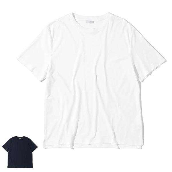 nomiamo世界に誇る高品質のカットソーの生産地である日本で作られたnomiamoの半袖Tシャツ。イタリア名門ALBINI社の超長綿繊維であるスーピマコットンの80/1の単糸を40Gのハイゲージに編立てた美しい素材に、ダイアモンドの芯を使...