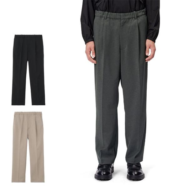 Goldwinウールのような風合いをもつポリエステル素材を使ったパンツ。ビジネスシーンからきれいめカジュアルまで、幅広いコーディネートに活躍します。夏でもさらりと心地よく穿ける、ナチュラルなストレッチ性のある生地を使用。大人っぽい雰囲気をも...