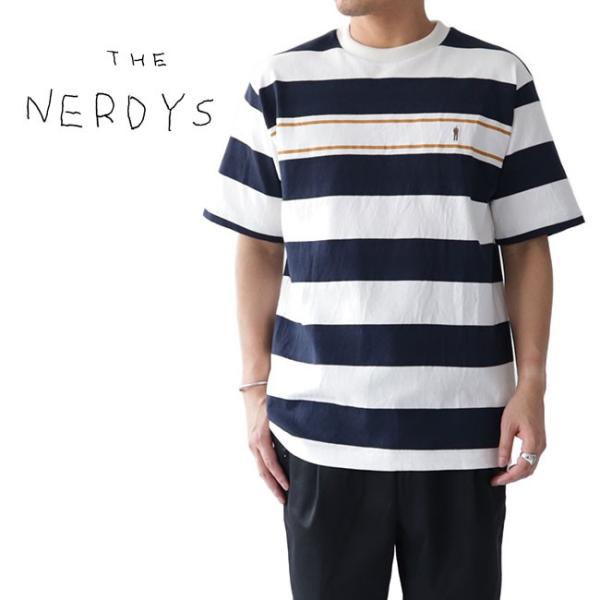 THE NERDYSラガーシャツをイメージしたプレッピーなボーダーTシャツ。映画アニーホールの劇中のダイアンキートンを胸に刺繍したオリジナルデザインのRUGBY T-shirt。太番手の綿糸で編んだ硬さを持ったボーダー天竺を使用。着こなしに...