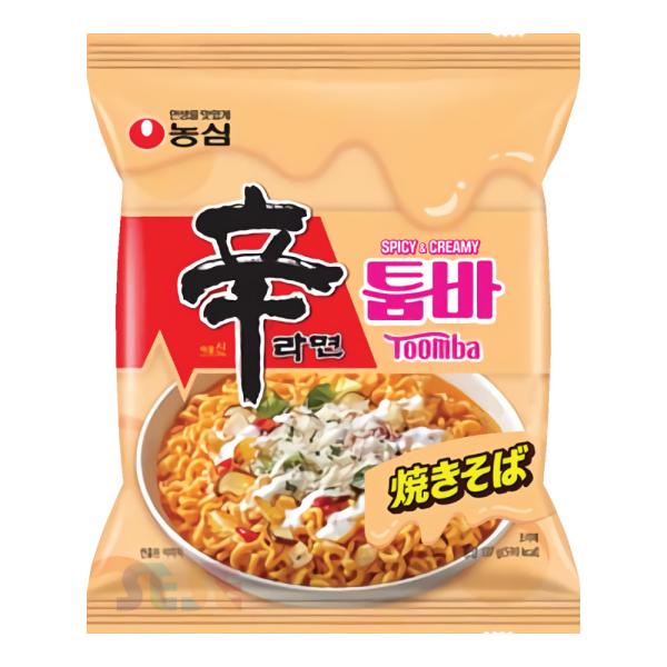 コク深い濃厚クリームソースとピリッとした辛さが加わったクリームパスタ風焼きそば名称 : 即席中華めん原材料名 : 油揚げめん（小麦粉、植物油脂、でん粉、食塩）、スープ（野菜調味パウダー、ビーフ調味パウダー、糖類、でん粉、食塩、コーン粉、パセ...