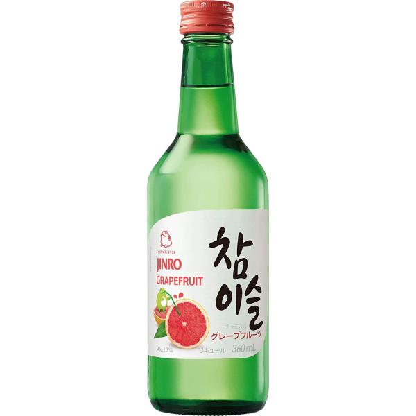 商品名 チャミスル　グレープフルーツ内容量 360mlｘ10本原材料名 酸味料、香料、アルコールなど保存方法 直射日光及び高温の場所を避け、涼しい所に保管してください。原産国 韓国賞味期限 別途表示アルコール度数 13% 　商品説明 甘くて...
