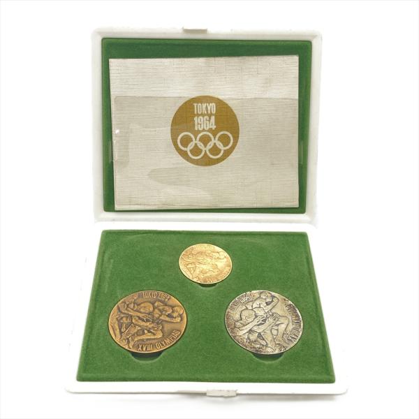■お問い合わせ番号：IT4FZVK8SP0Q■商品名：オリンピック東京大会記念メダル■素材：金メダル：K18イエローゴールドSV925銅■発行年：昭和39年   ■商品内容：金メダル x 1枚銀メダル x 1枚銅メダル x 1枚■サイズ：金...