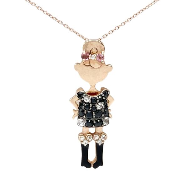 ■お問い合わせ番号：ITKLDGETBGGQ■ブランド名：ポンテヴェキオ Ponte Vecchio■商品名：エメ ドレスアップ■カラー：ブラック■素材：K9ピンクゴールドホワイトサファイア 0.19ctブラックスピネル 0.38ctエナメ...