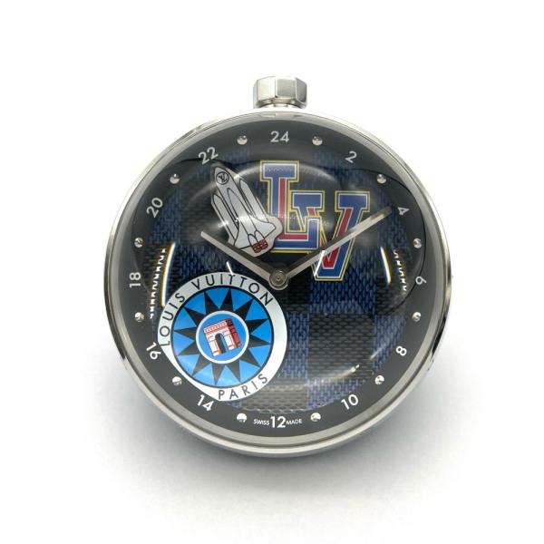 ■お問い合わせ番号：ITW23SZ9KMFG■ブランド名：ルイヴィトン LOUIS VUITTON■商品名：タンブール デュアルタイム テーブルクロック■型番：Q1Q010■製造NO：TV0272■素材：ケース：ステンレススチール■サイズ：...