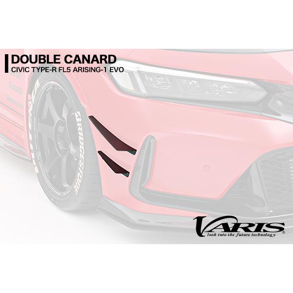 VARIS バリス ホンダ シビック TYPE-R FL5 ARISING-1 EVO ダブル カナード カーボン 型番: VAHO-107 ※サーキット専用部品・公道走行不可