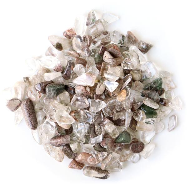 ■約100gでのお届けになります。※ガーデンクォーツの中にルチルが入ったものも混じる場合がございます！届いてからのお楽しみに！■ガーデンクォーツとはガーデンクォーツの名前は水晶の内部に他の鉱物が入り込み、それがまるで景色や、庭園のように見え...