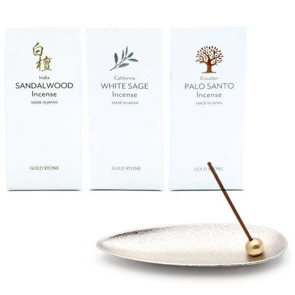 GOLD STONEブランドの人気のホワイトセージ線香とパロサント、白檀線香がセットになって登場！◆ホワイトセージ線香ホワイトセージの累計販売数3万点以上の実績を持つ「GOLD STONE」が企画したホワイトセージのお香です。「ホワイトセー...