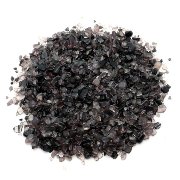 ◆約100gでのお届けになります。◆ブラックアイスオブシディアン「ブラックアイスオブシディアン」は、透明感のあるダークカラーのオブシディアン（黒曜石）で、和名を「氷種黒曜石」といいます（氷種＝透明度の高い鉱物）。オブシディアンは、溶岩が急速...