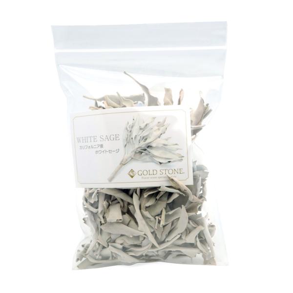 本商品は葉の状態の選別工程を省くことでプライスダウンを実現させた商品となります。選別済みの商品と比べ、通常規格外となる葉も含まれます。■内容量等1袋 約30gホワイトセージ産地：米国　カリフォルニア学名：Salvia apiana ■説明ホ...