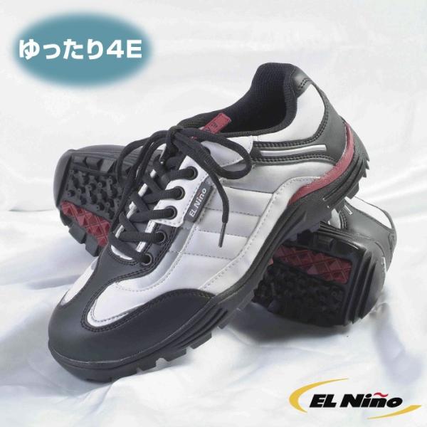 アッパーに柔らかくて耐久性に優れたソフト合成皮革を使用し快適な履き心地を実現。底材には足や腰に負担がかかりにくい新開発スパイクレスラバーソールを使用することにより、スイング時のパワーを逃さずガッチリサポートし、不快な突き上げ感も解消。外側と...