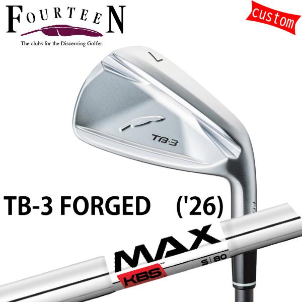 ■商品情報■メーカー：フォーティーンモデル：26モデル TB-3 FORGED アイアン[メーカーカスタム特注品]仕様：日本仕様・メーカー正規品(保証書付き)■スペック■番手/ロフト角 I＃5/23.0度 I＃6/26.0度■シャフト■KB...