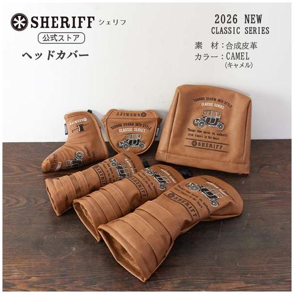 【発売日：2026年04月10日】品　番：SFC-019カラー：CAMEL 素　材：合成皮革備　考：ドライバー(460cc対応)　　 　  フェアウェイ(番手タグ付き)　　 　  ユーティリティ(番手タグ付き)　　　   アイアンカバー(両...