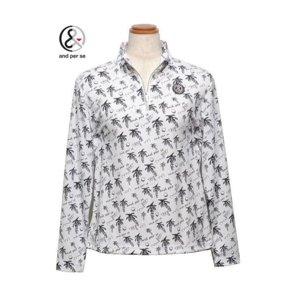 アンパスィ　婦人セーター【品番AFS9105X9】　全2色　サイズ　M/L/LL【春夏商品・春夏秋にオススメ】アンパシー andperse レディース ゴルフウェア 長袖ポロシャツ 長袖シャツ AFS9105X9 (M/L/LL/3L)アン...