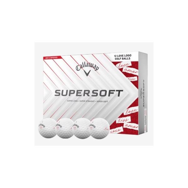 キャロウェイゴルフボールCallawayGolf2025NEWモデルゴルフボール CALLAWAY GOLF BALL 20254種類の“愛”にちなんだ言葉が刻まれた、特別仕様のSUPERSOFTボールキャロウェイのなかでナンバー1のソフト...