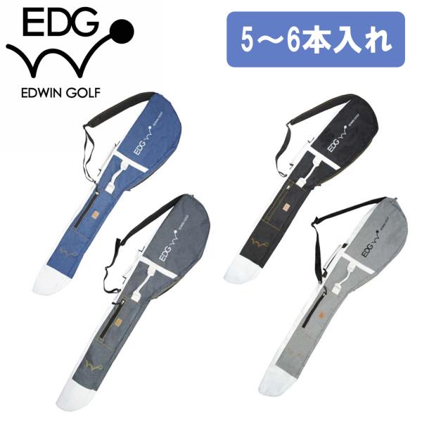 EDWIN GOLF ラウンドスタンドバッグが登場。ブランドイメージに沿った生地を採用したモデル。小物入れポケットが付いておりグローブなどの小物を収納できます。ハンドルが2か所に付いており、ハンドル1か所のクラブケースより持ちやすく、運びや...