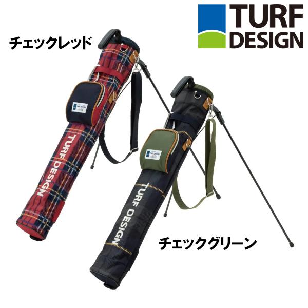 TURF DESIGN ターフデザイン チェック柄 ミニスタンドバッグ【TDMS