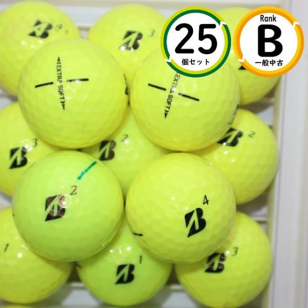 送料無料　ブリヂストン・エクストラソフト2023年モデル　イエロー25個セットです。当店基準Bランクのお買得品です。全番手でソフトな打感、大きな飛びを追求したソフト2ピースボール！■ ソフトな打感と飛距離を両立させたいプレーヤー。におすすめ...