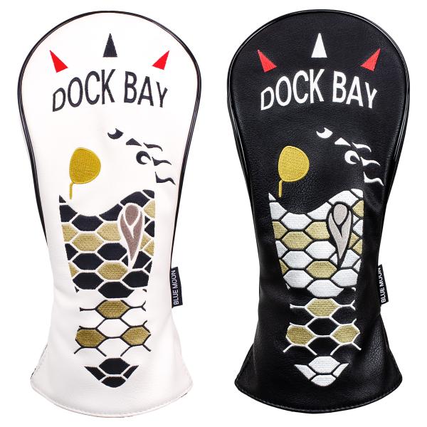 【ブルームーン ヘッドカバー "6シリーズ" 】オーソドックスな形状と脱着が容易の "6シリーズ"。脱着はネック部分にインサートされたインゴムにより、ストレスフリーな脱着が可能。【デザイン】魚をコンセプトにしたブルームーンデザインの "DO...