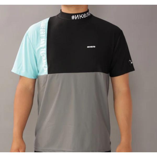 モックネックTシャツは、ネックにロゴが入ったユニセックスのTシャツです。モックネックが特徴で、首元をスタイリッシュに演出します。快適な着心地で、ゴルフや普段のカジュアルスタイルにも最適です。爆買