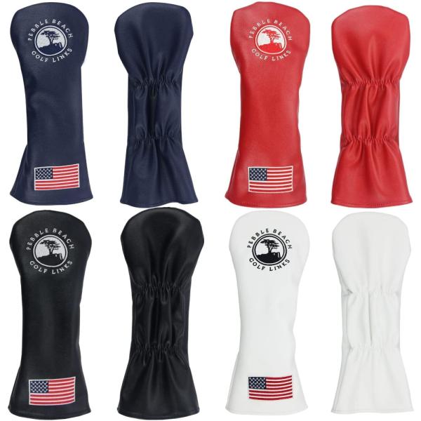 防水仕様PUレザー。ペブルビーチ柄。ダイヤル式の番手タグ機能付き(FW)(UT)：(2/3/4/5/7/X)素材：PUレザー裏材：起毛材サイズ（約）DR：360mm×155mm(460cc対応)FW：300mm×115mmUT：245mm×...